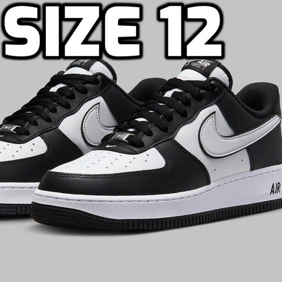 Shoes | Nike Air Force 1 7 Shoes Black White Panda Af1 Panda Dv0788001 ...